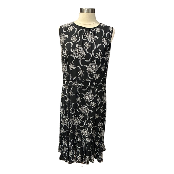 Talbots | Dresses | Talbots Sleeveless Floral Midi Dress Size 4 | Poshmark